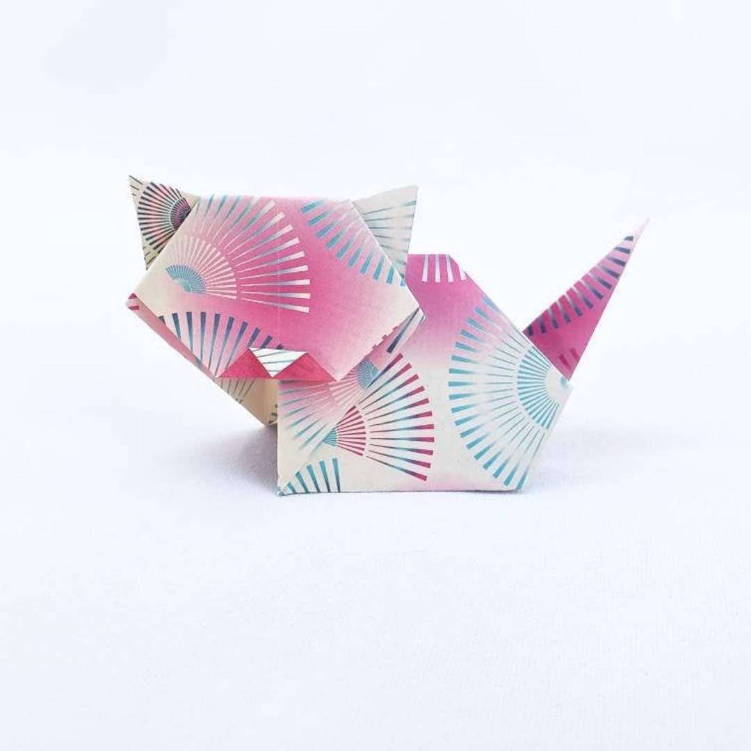 Origami Kitty Cat, Cat Couple or Family, Paper Handmade, Cat Lovers ...