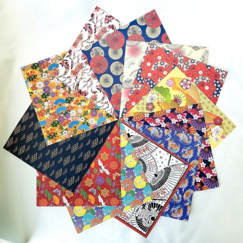 Assorted Origami Paper Pack Japanese Patterns Buy Bulk - Etsy