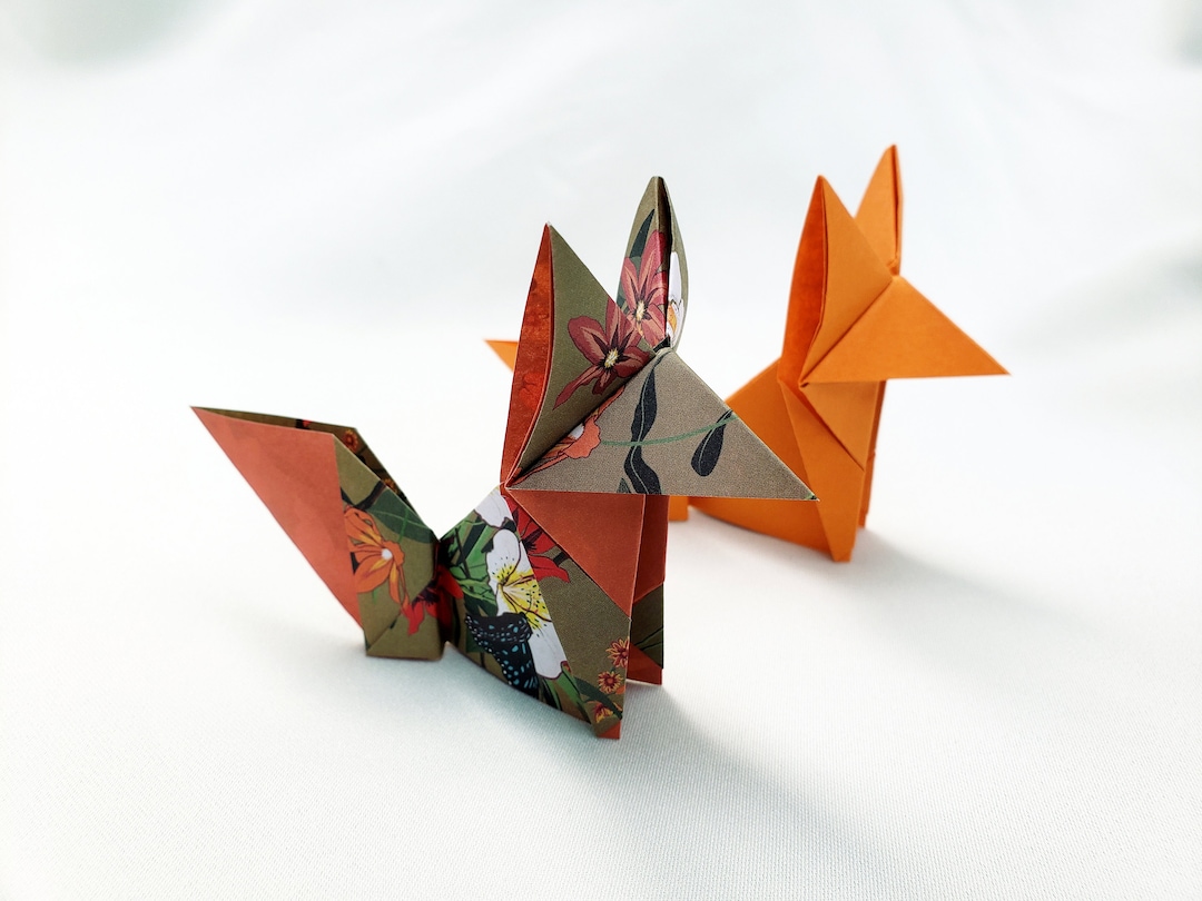Origami Fox, Paper Foxes, Origami Animals, Woodland Animal Party Theme ...