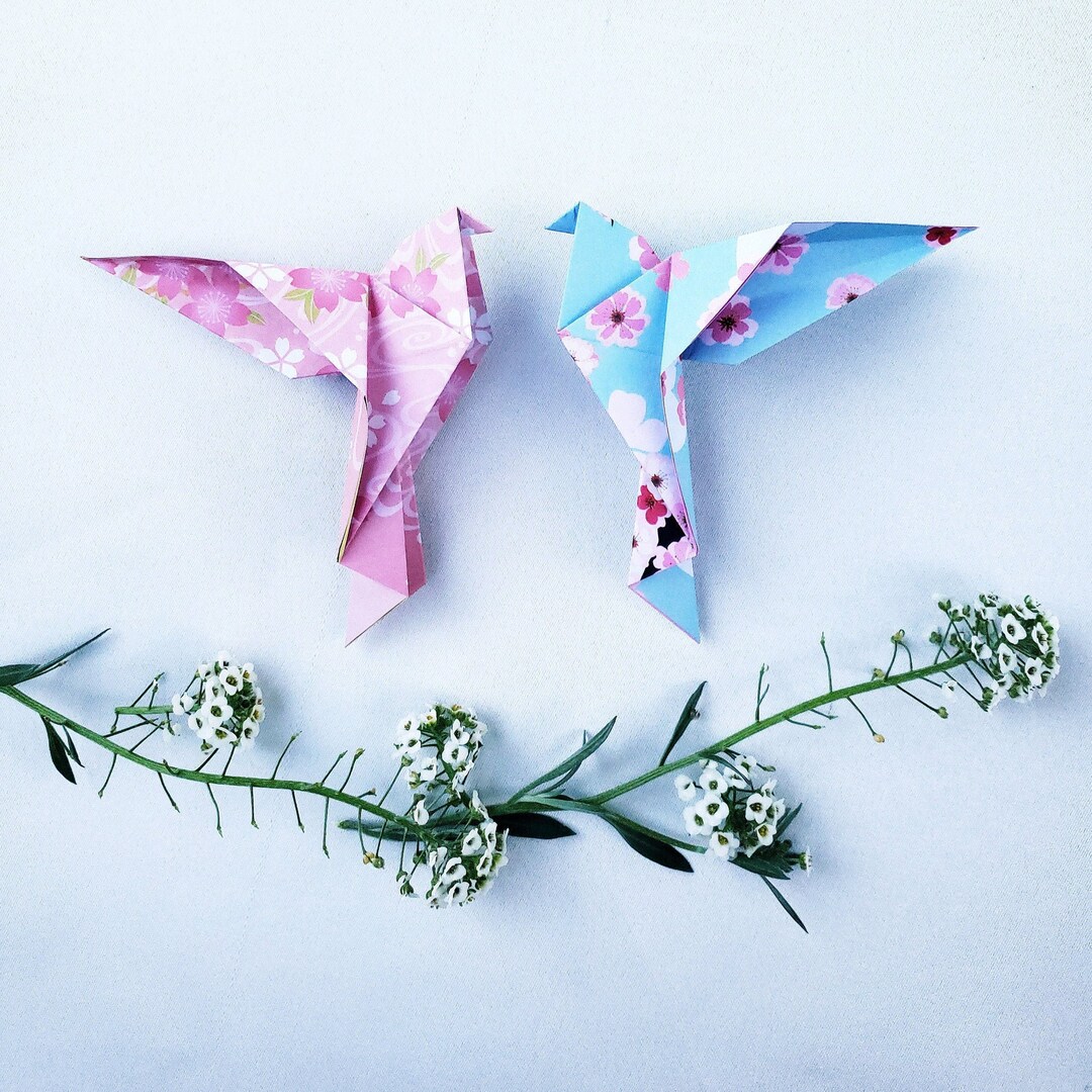 Turtle Doves, Love Birds, Set of 2 Origami Doves, Doves of Friendship ...