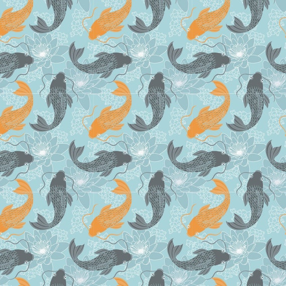 Origami Paper Japanese Pattern Koi Fish Craft Folding | Etsy