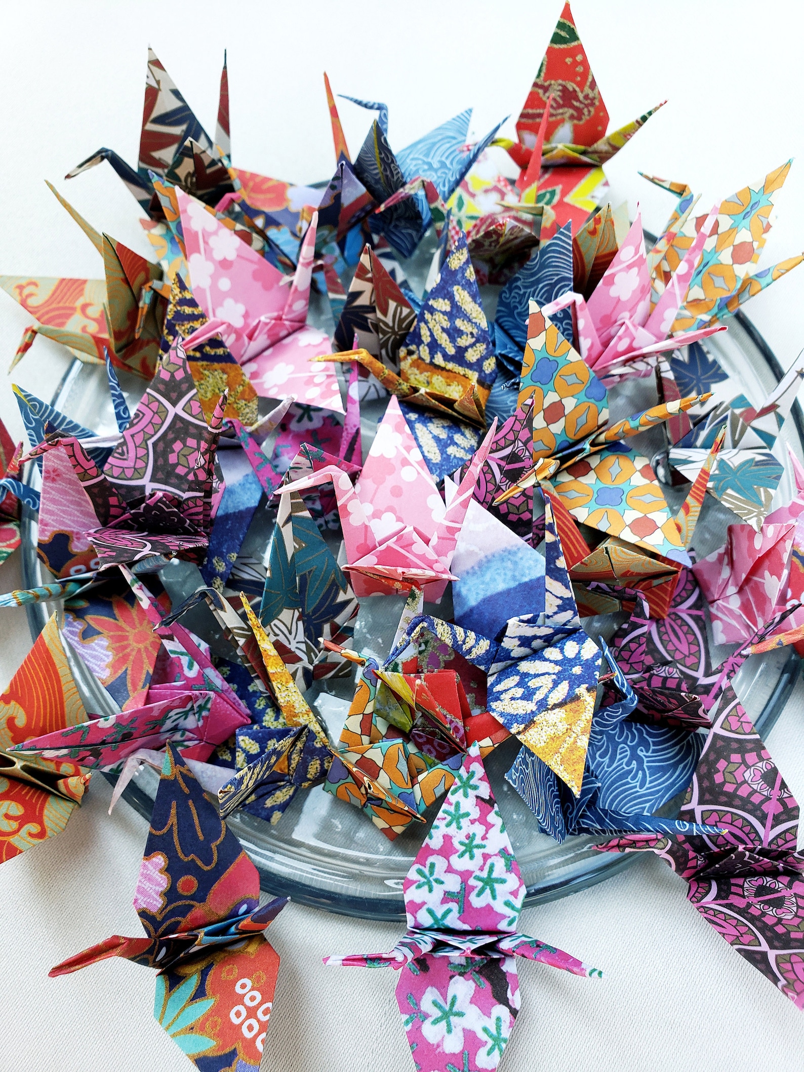 Assorted Small Origami Cranes, Set of 20, 50, 100, Hanging Bird ...