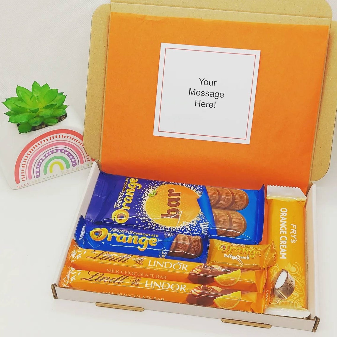 Chocolate Orange Letterbox Gift Chocolate Orange Gift Box - Etsy UK