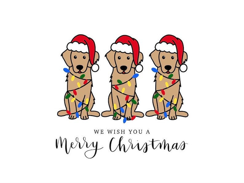 Christmas Cards | Santa Dogs - Etsy