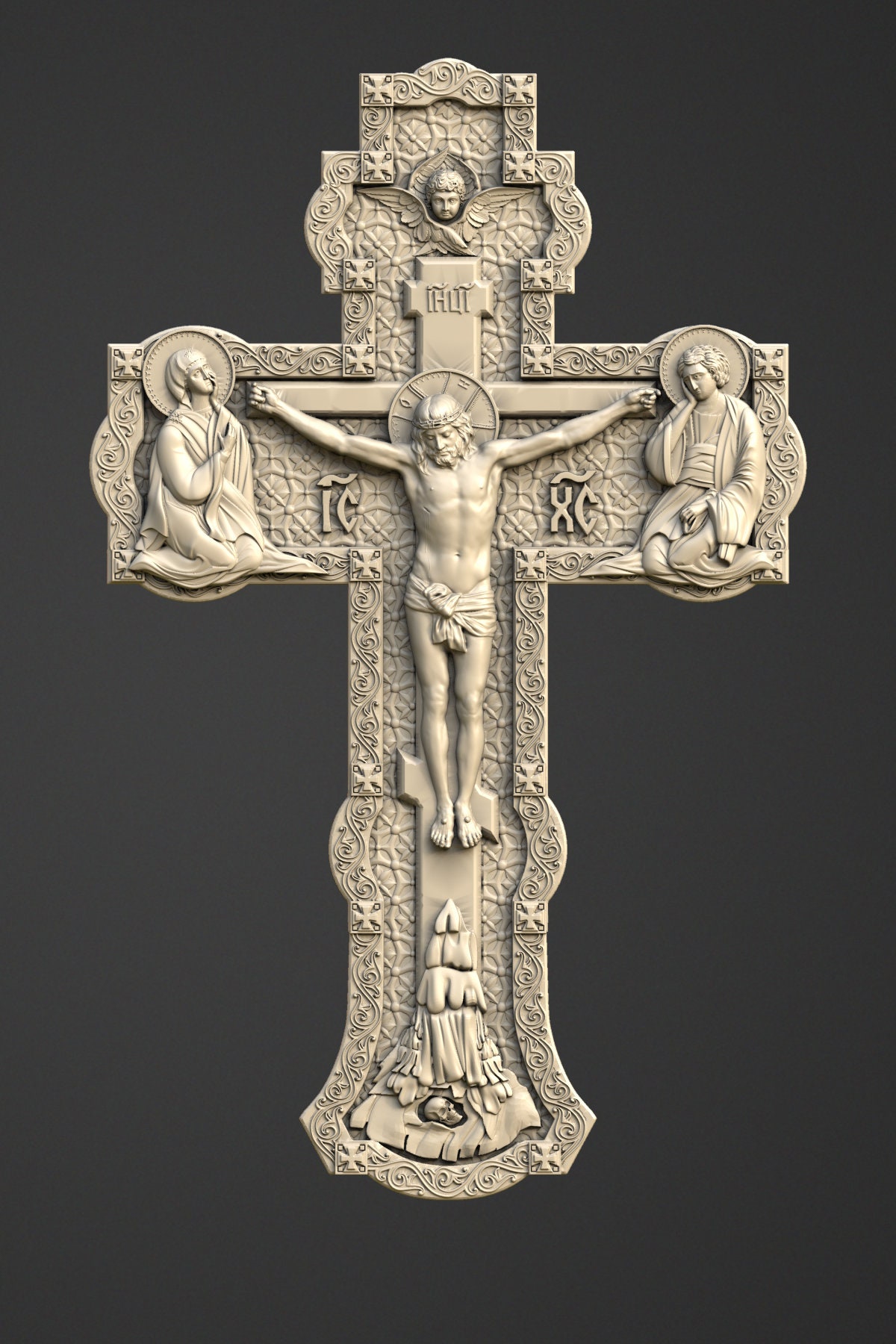 Jesus Christ Cross STL 3D Model for CNC Router - Etsy Australia