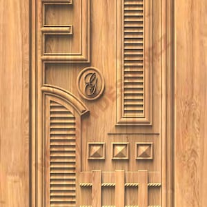 100 Embossed Wood Door CNC Engraving Designs: 3D STL & RLF Files ...