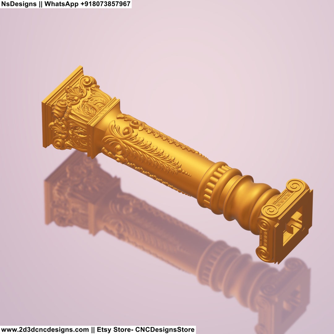 WC CNC Pillar and Column 3D Designs STL Model File for Cnc Routers Wood ...