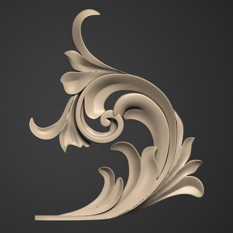 150 Ornaments STL CNC Models, Floral Designs for CNC Router Carving ...