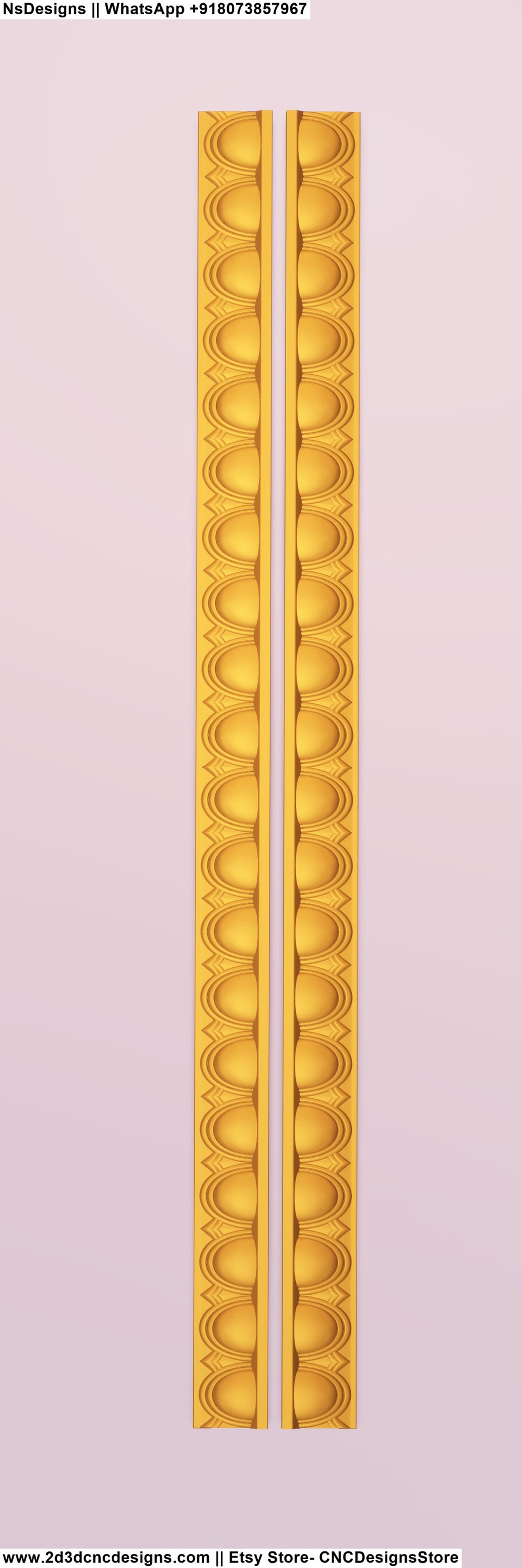 85 3D CNC Border CNC Floral Vines Designs STL and Rlf Files for Cnc ...