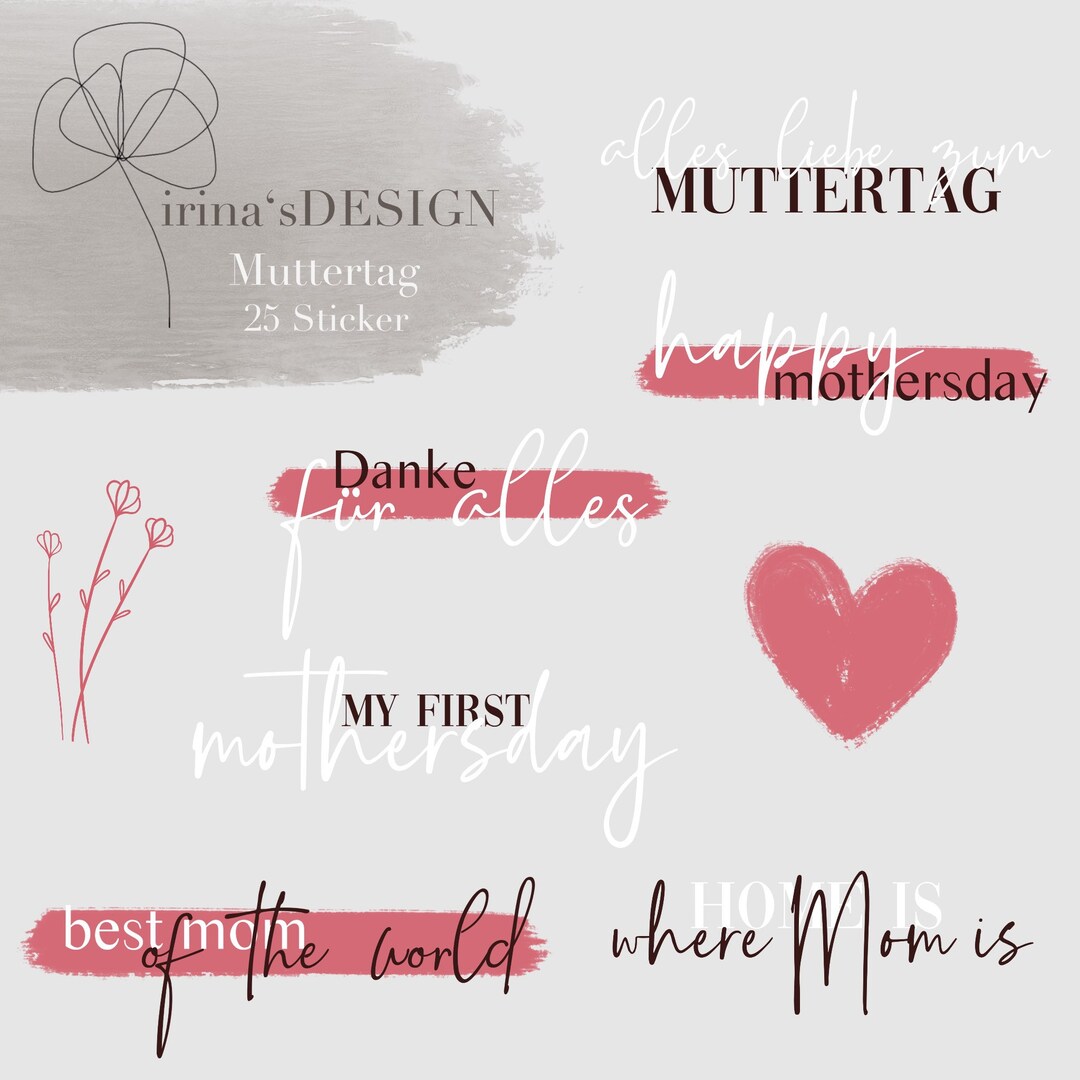 Muttertag Instagram STORYSTICKER Storyelemente - Etsy.de