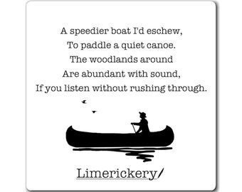 Wooden Canoe Poem - Etsy Ireland