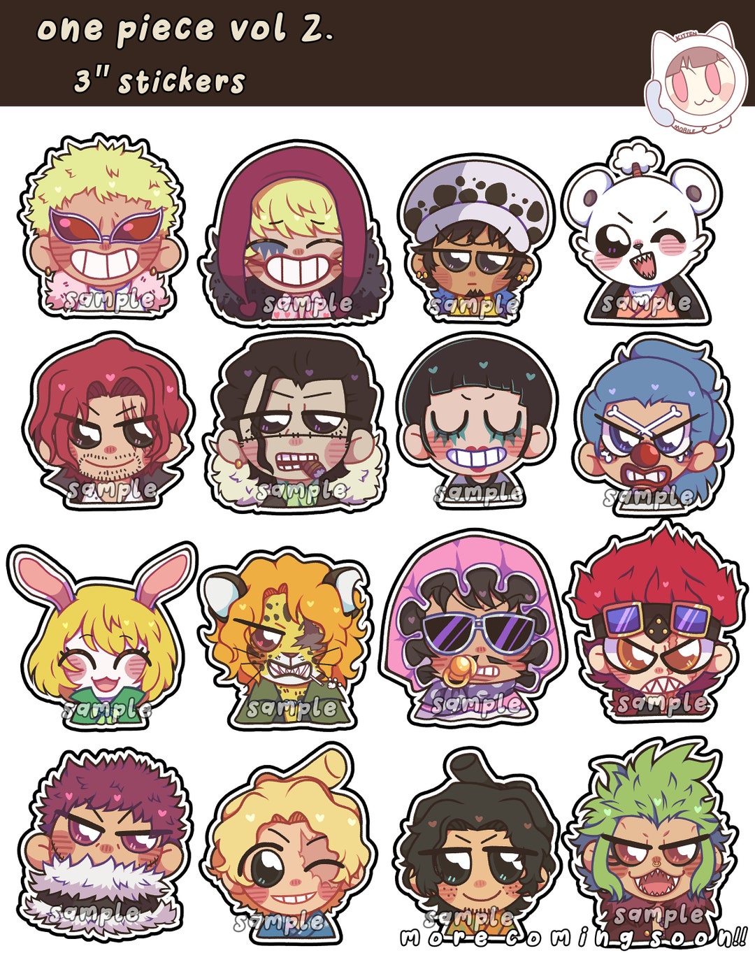 Wanpi Characters Vol. 2 3" Vinyl Stickers - Etsy