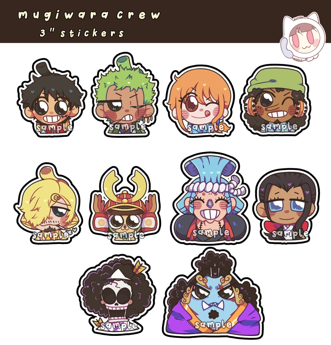 Wanpi Crew Wano Ver. 3" Vinyl Stickers - Etsy