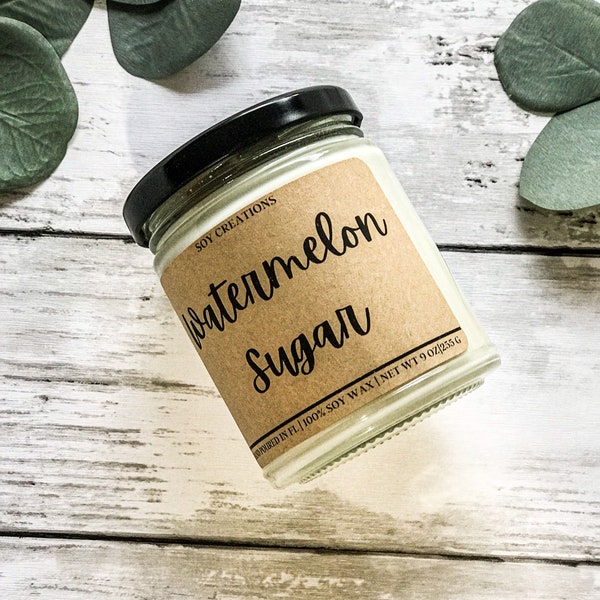 Watermelon Candle - Etsy
