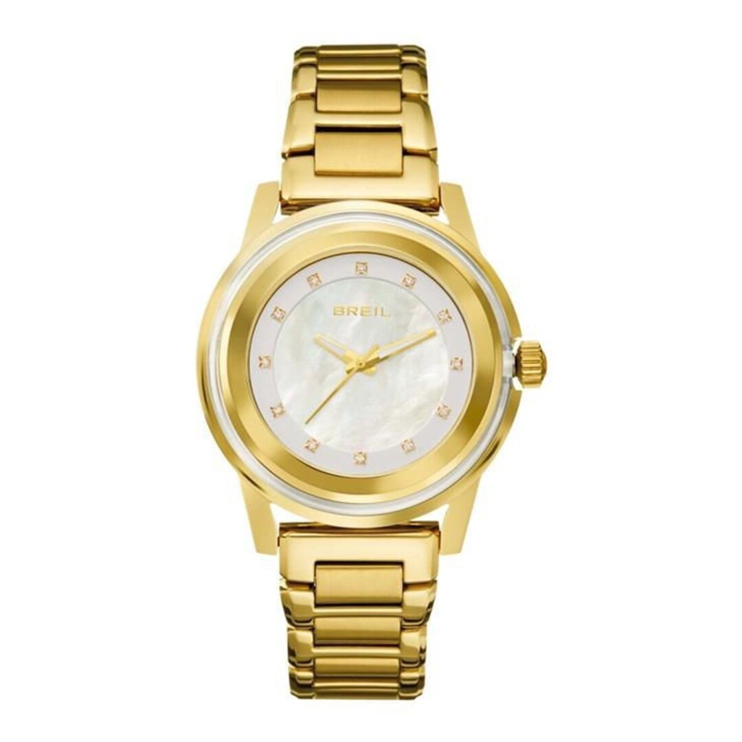 BREIL MILANO Watch Yellow Gold Overlay Mother of Pearl Dial NWT - Etsy