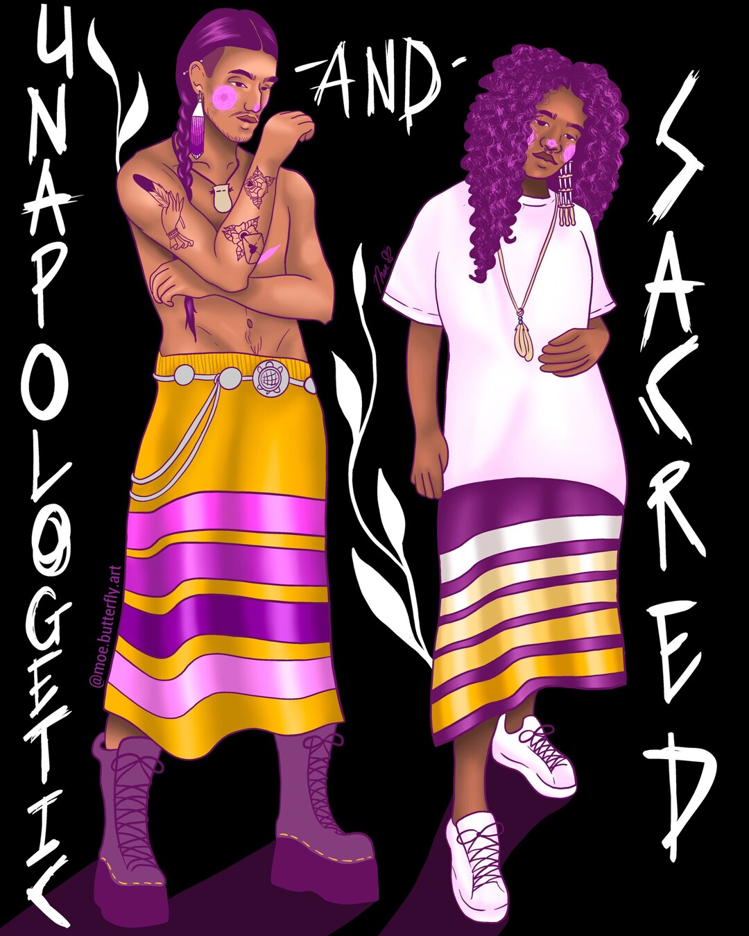 Unapologetic and Sacred Print - Etsy