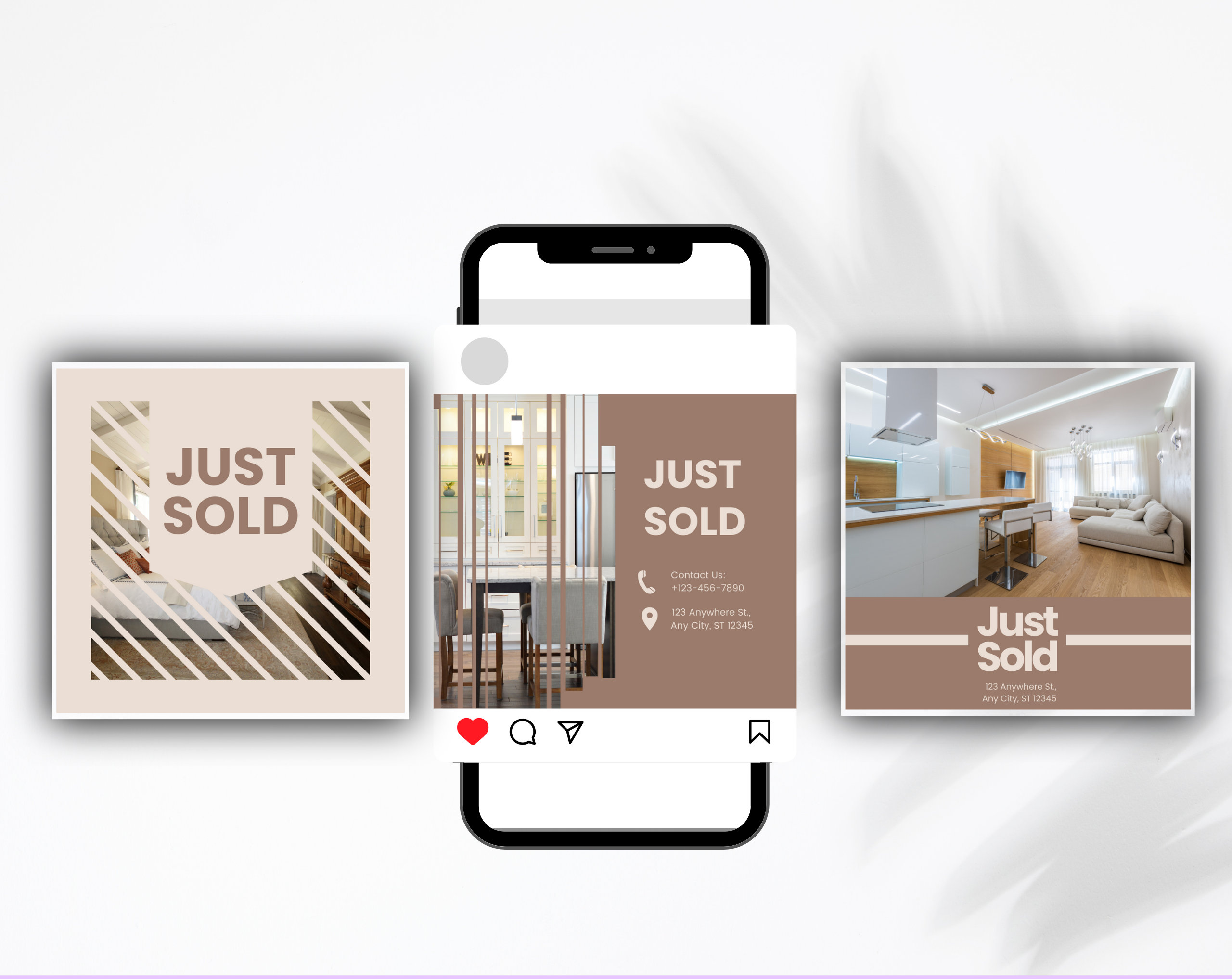 30 Just Sold Social Media Posts, Realtor Instagram Post Templates, Real ...