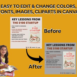 100 KEY LESSONS From Books INFOGRAPHICS Canva Editable| Instagram ...