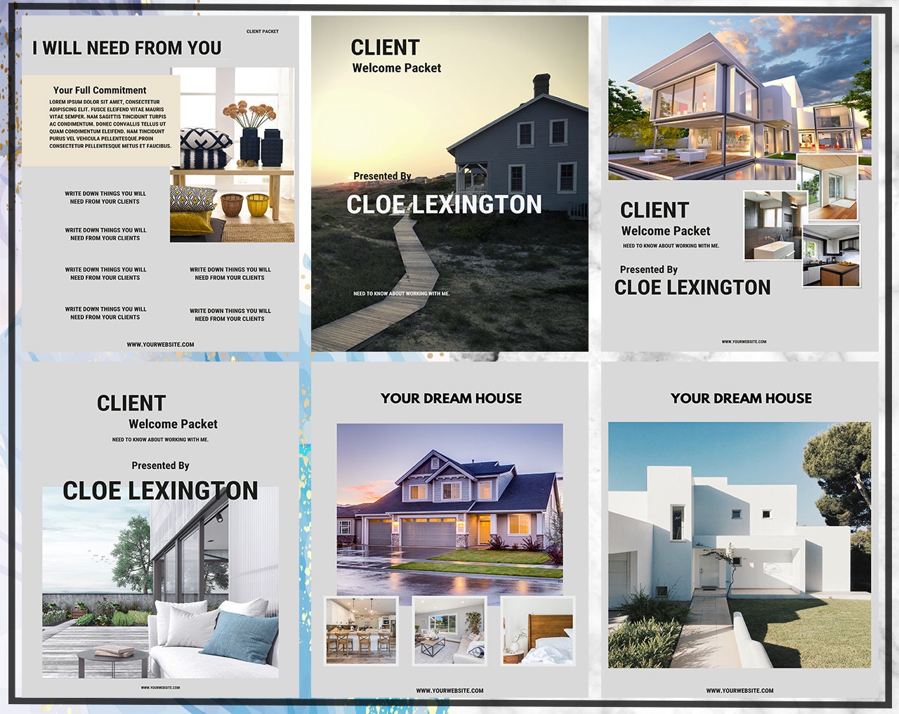 REAL ESTATE New Client Welcome Packet Canva Editable | Onboarding ...