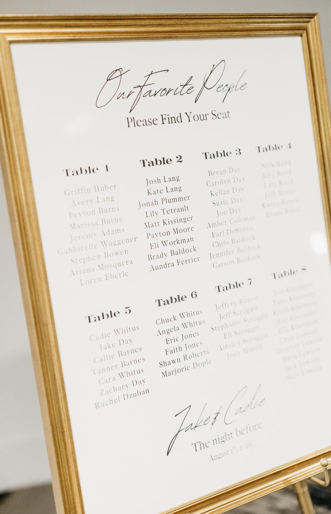 Editable Wedding Rehearsal Dinner Seating Chart Template | Printable ...