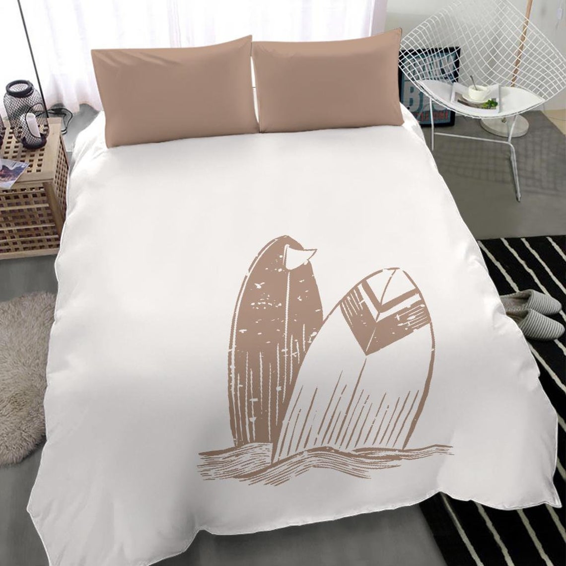 Cool Summer Surfer Bedding Set Best Californien Bed Set Duvet - Etsy