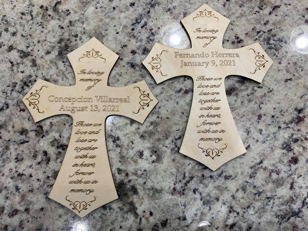 Personalized Memorial Crosses - Etsy