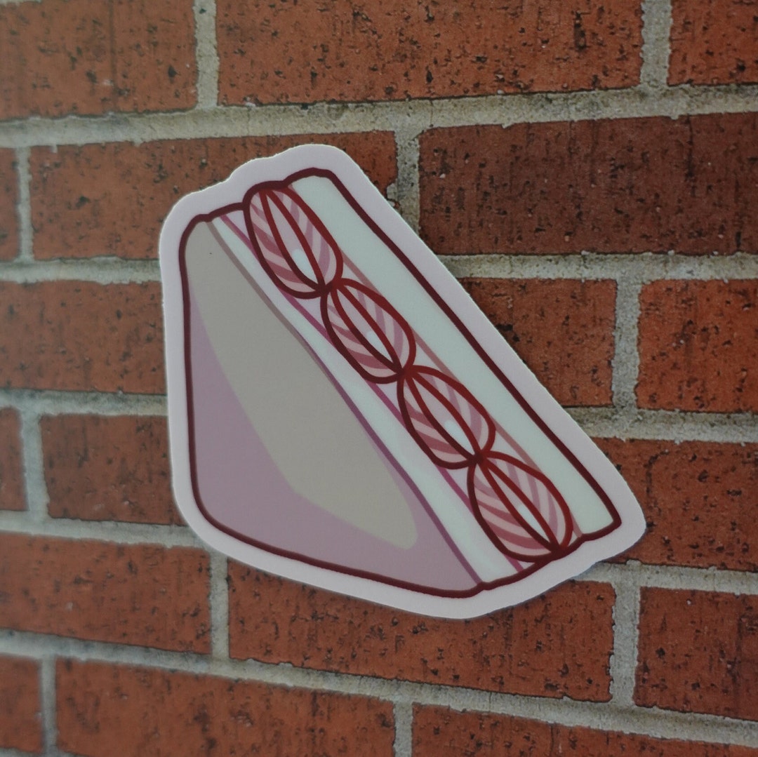 Strawberry Fruit Sando Waterproof Vinyl Sticker - Etsy