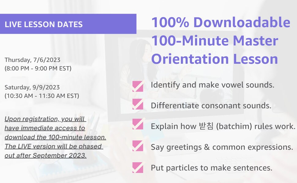 COMPLETE LESSON PACKAGE - 6 Master Class Lessons , 100-minute Master ...
