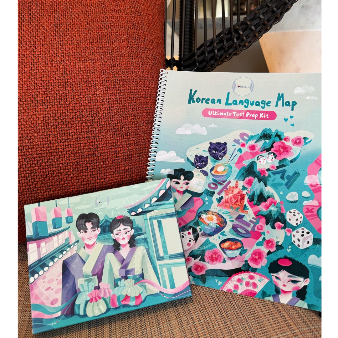 TRINITY SET SUPERB Korean Language Map, Hangul & Survival Korean ...