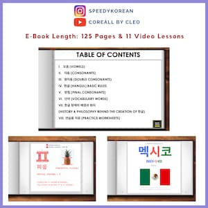 Learn Korean Self-study Bundle - Hangul (korean Alphabet) E-book ...
