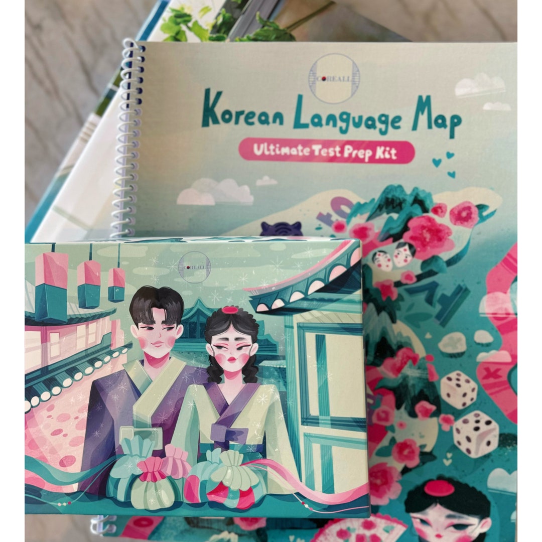 TRINITY SET ENHANCED Korean Language Map, Hangul & Survival Korean ...