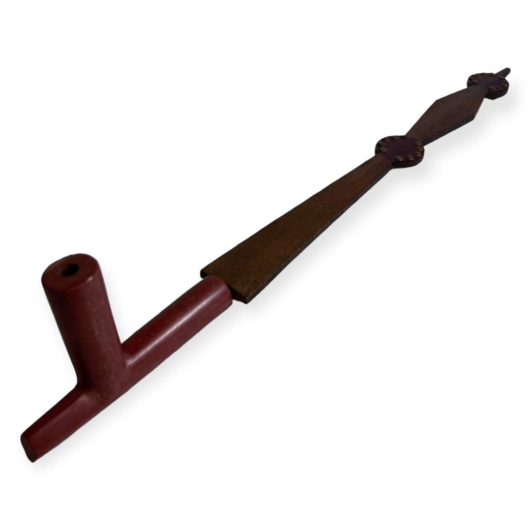 Native American Great Lakes Pipe & Brass Tacked Stem - Etsy