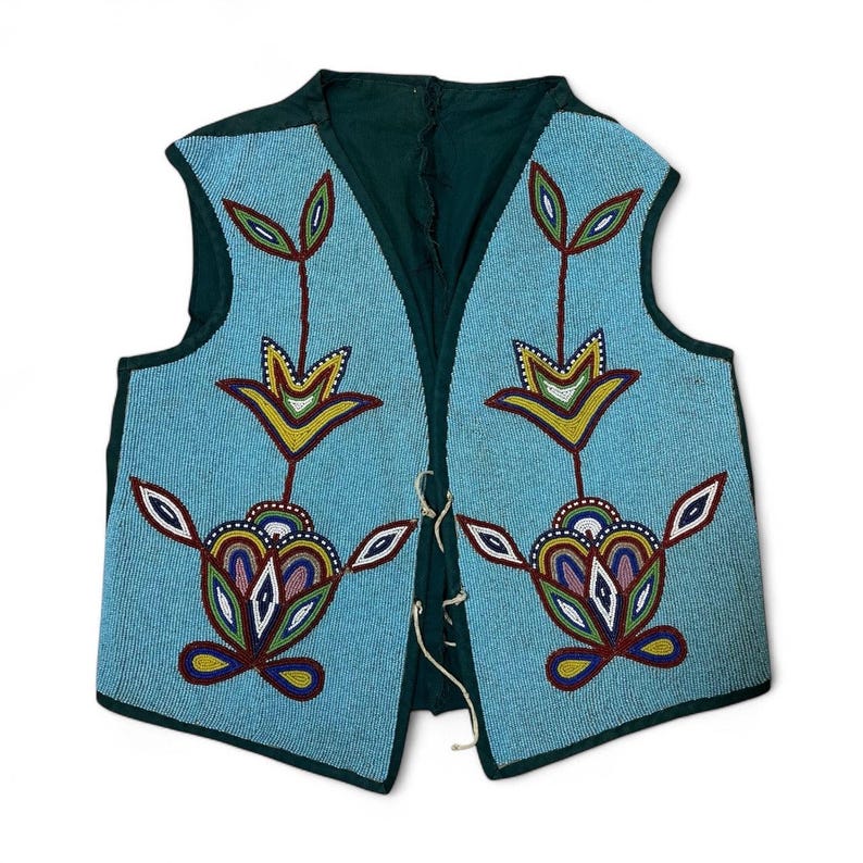 Superb Beaded Native American Childs Vest (plateau) - Etsy