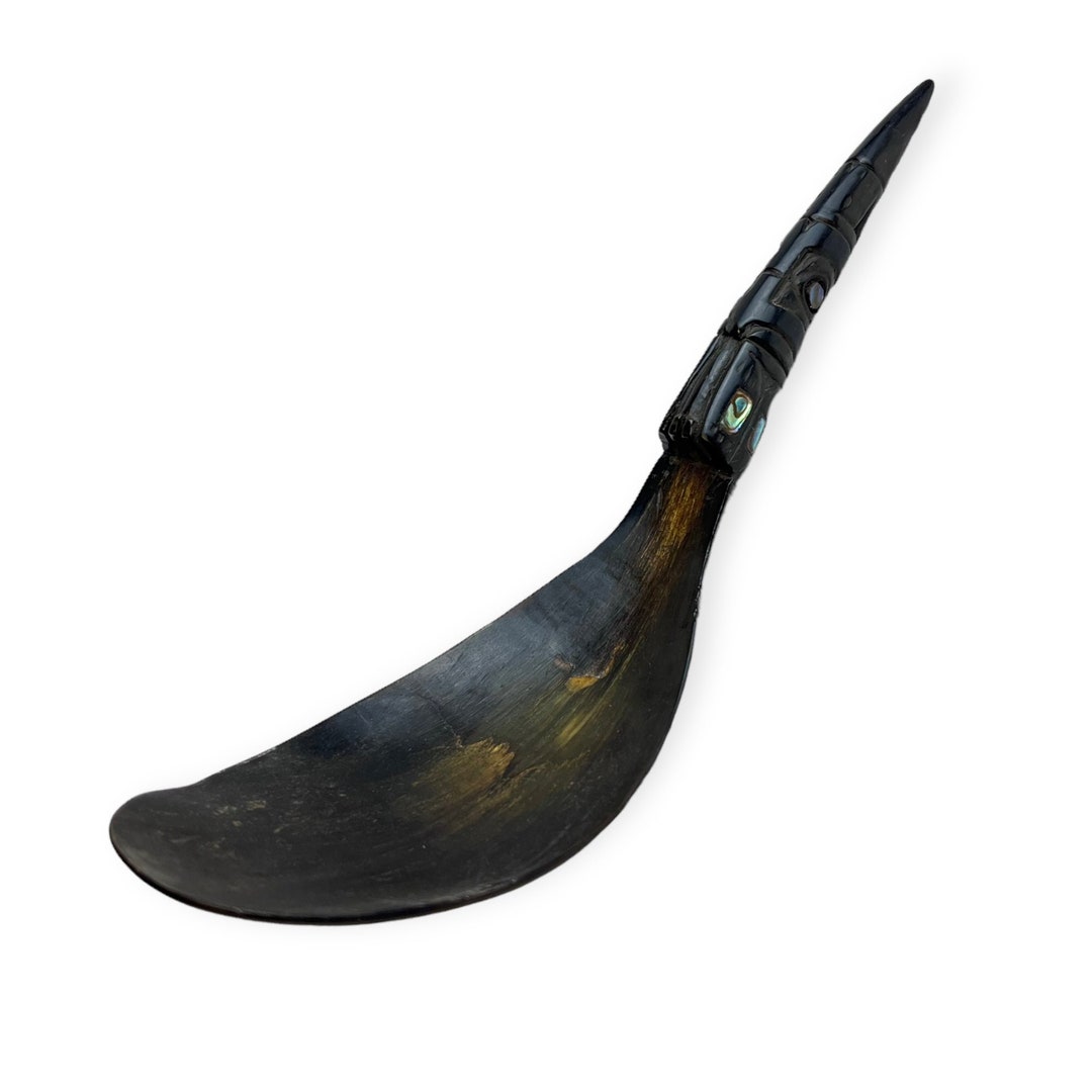Haida Northwest Coast Inlaid Spoon - Etsy