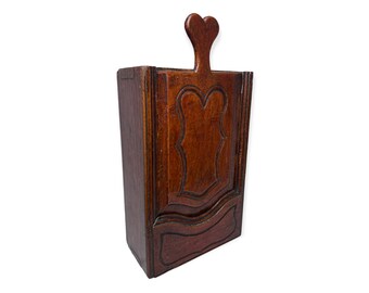 19th Century Wood Wall Box,antique Candle Box,primitive,old Paint - Etsy
