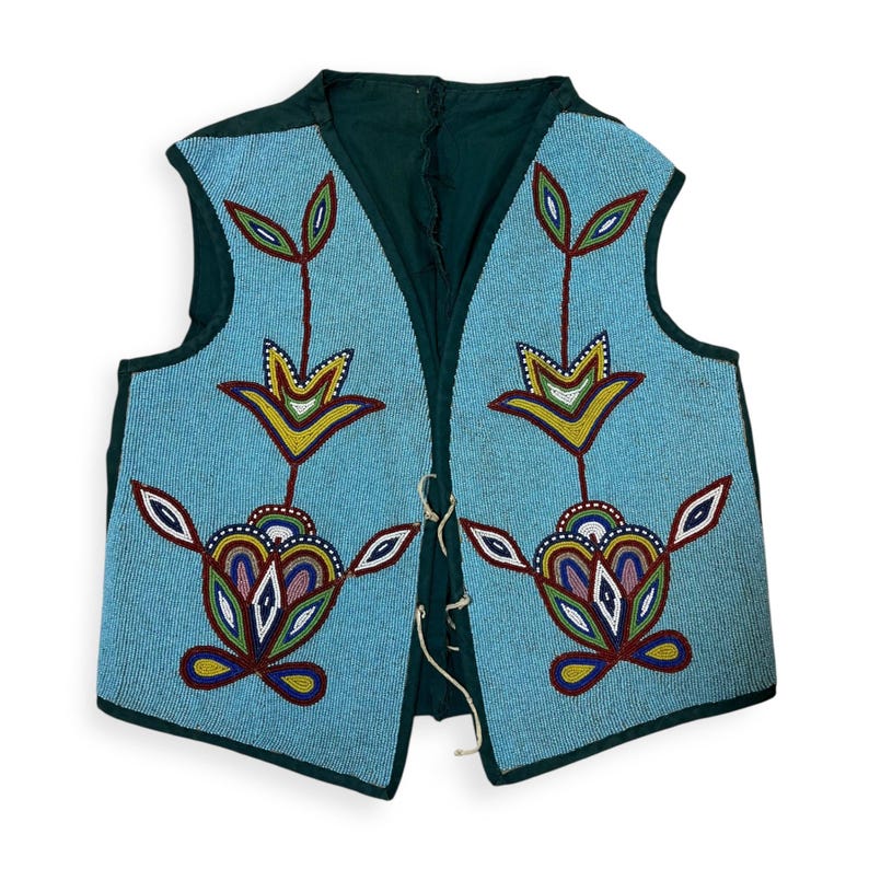 Superb Beaded Native American Childs Vest (plateau) - Etsy