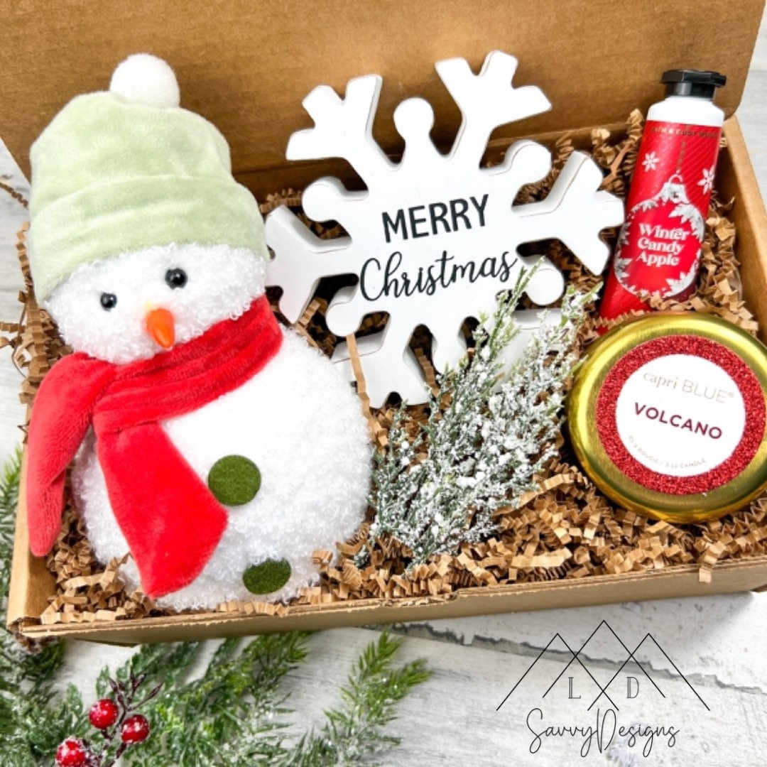 Snowman Gift Box Holiday Gift Box Christmas Gift Box Teacher Gifts ...