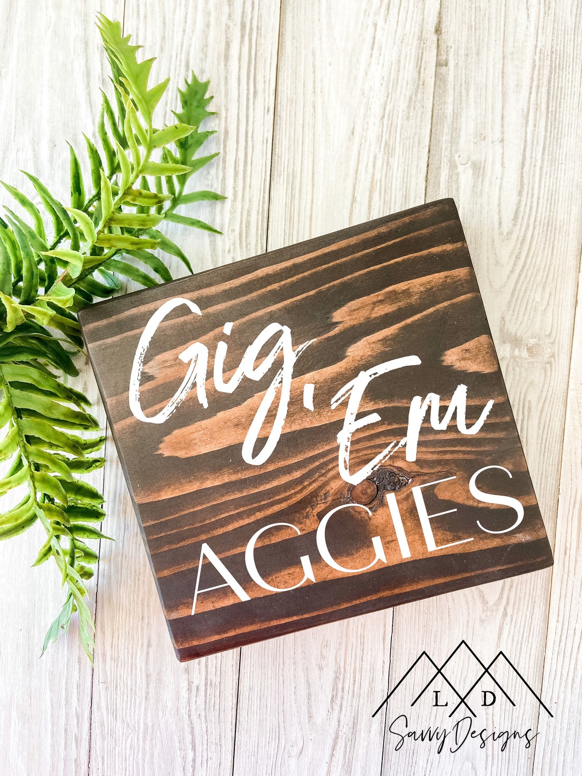 Texas A & M University Gig Em Sign | Etsy