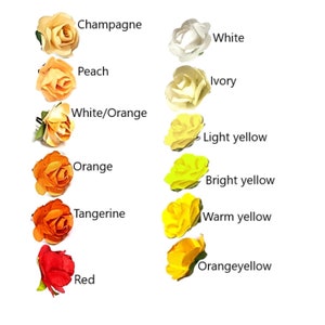 Girls Flower Hair Clips Mini Rose Hair Flowers for Toddlers - Etsy