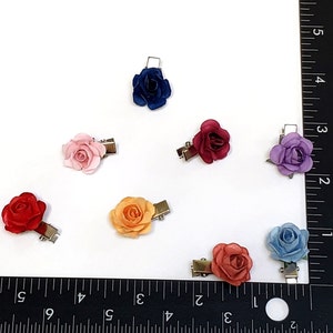 Girls Flower Hair Clips Mini Rose Hair Flowers for Toddlers - Etsy