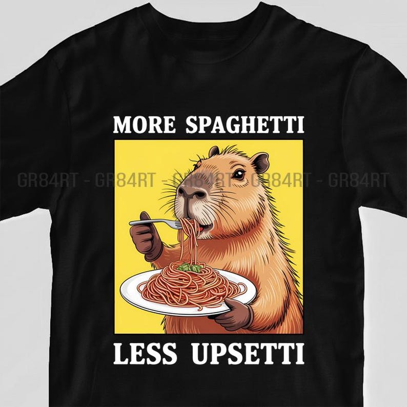 Funny Capybara Spaghetti Meme PNG (instant Download) - Etsy