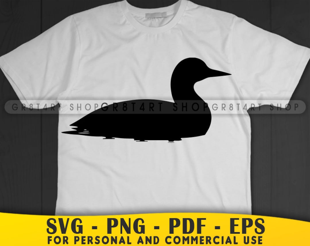 Lake Loons Svg, Diy Laser Cricut Silhouette Svg, Wild Animal Svg, Loon ...