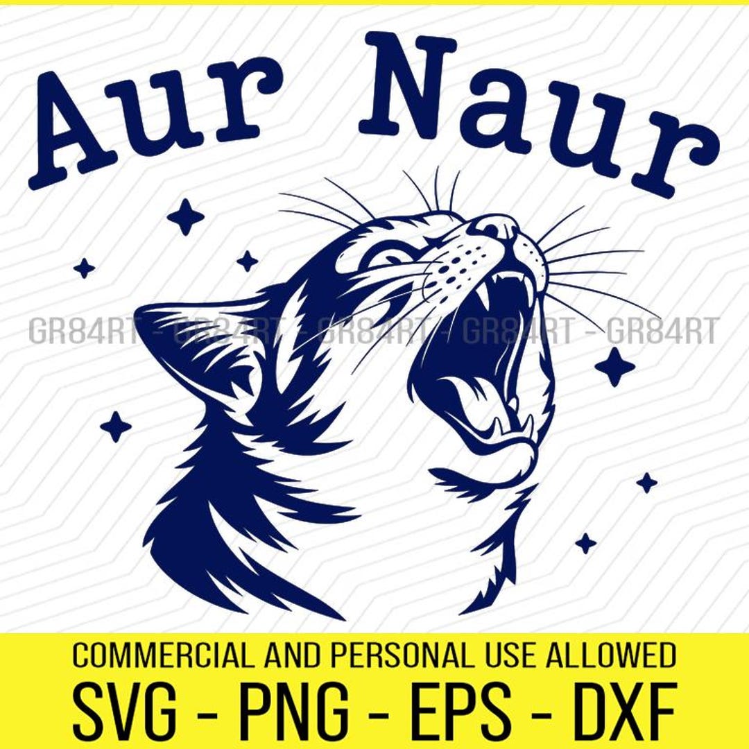 Funny Aur Naur Cat Style Oh No Surprised Animal Lover Png Instant ...