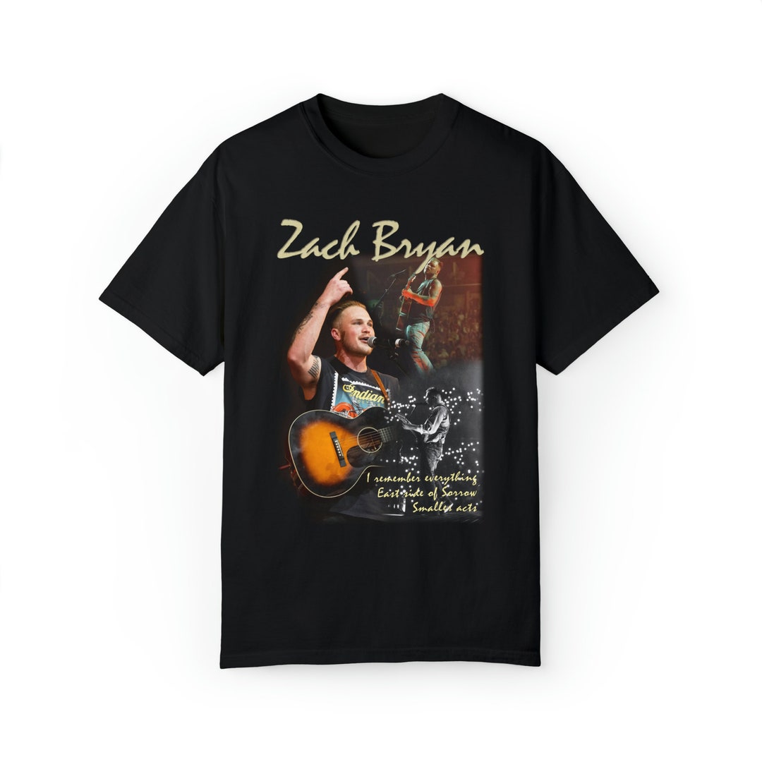 Zach Bryan Vintage Tshirt. Two-sided Zach Bryan Tour Tee. Comfort ...