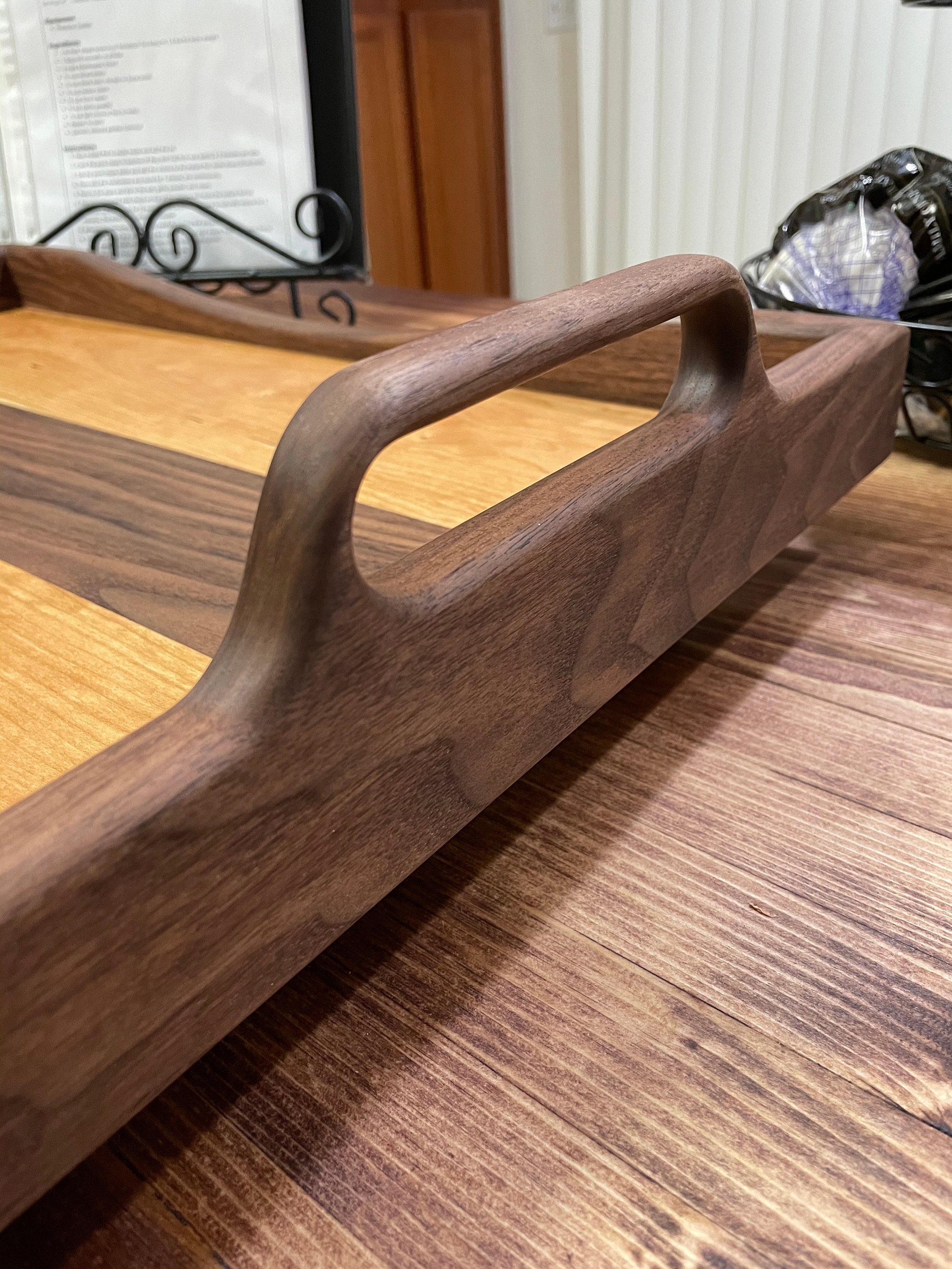 Handmade Walnut and Cherry Serving Tray - Etsy