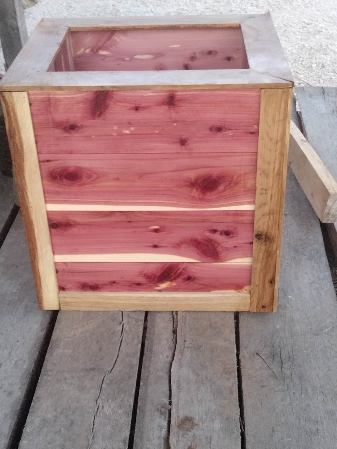 Wood Christmas Tree Box - Etsy