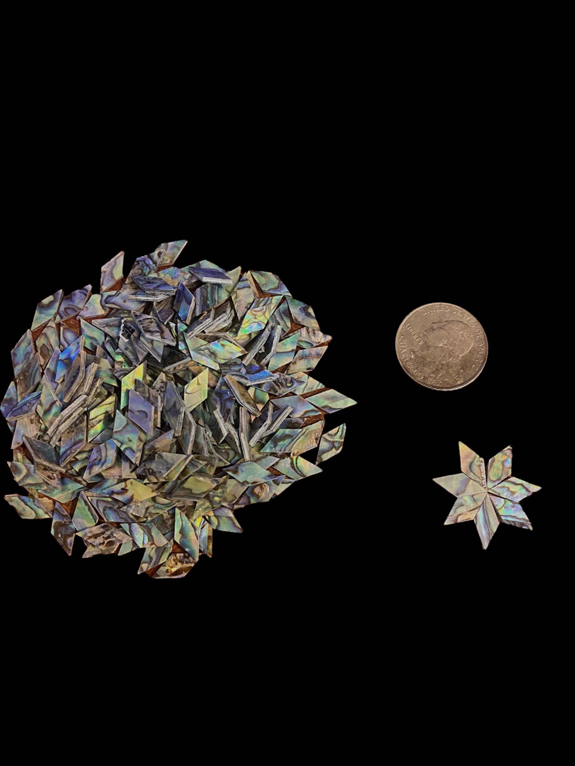 Abalone Diamond Shape Pieces - 13MM X 6MM - Etsy