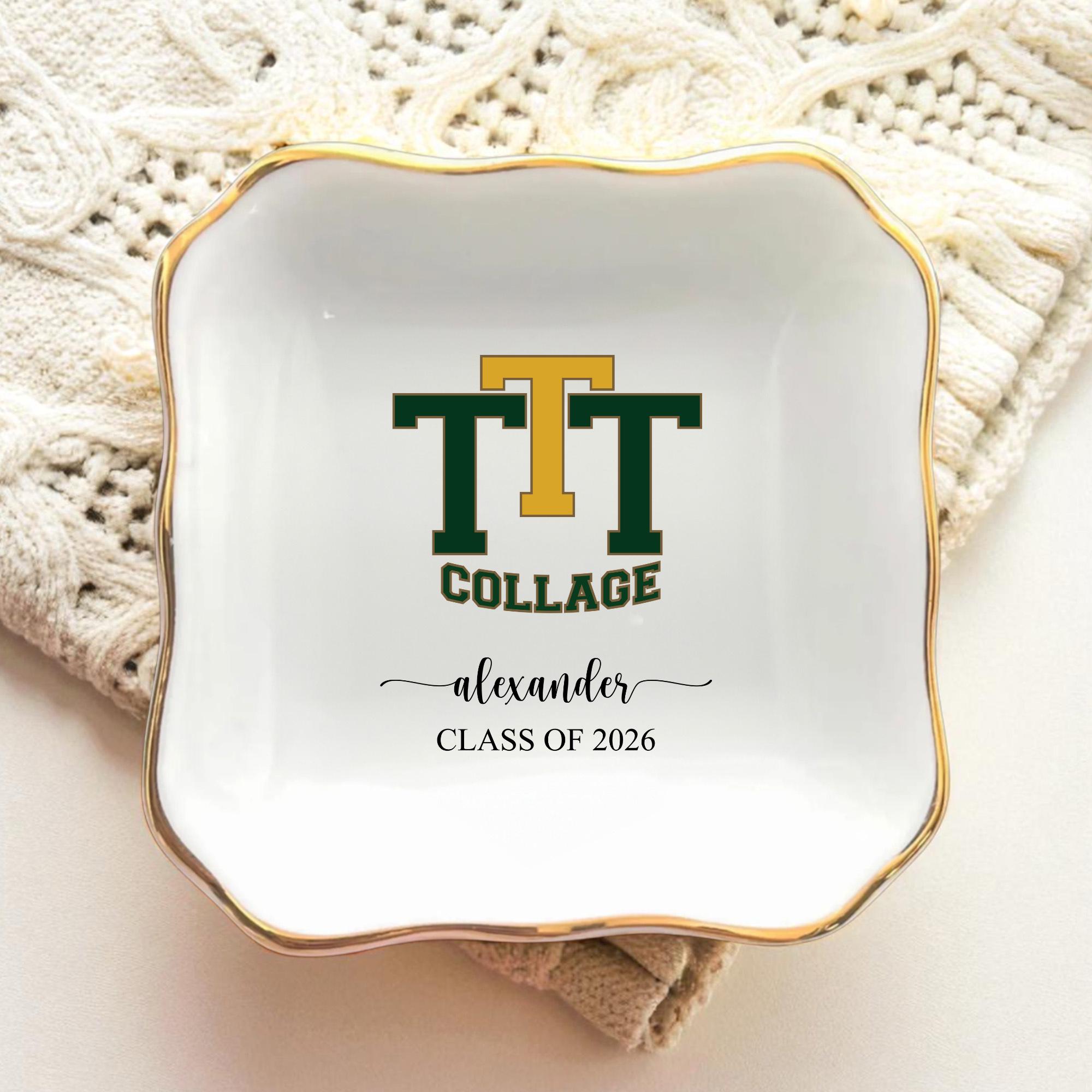 Custom Graduation Ring Dish Plate, Class of 2026 Graduation Gift for ...