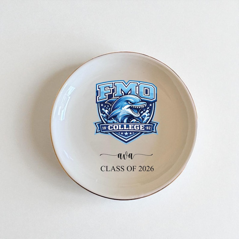 Custom Graduation Ring Dish Plate, Class of 2026 Graduation Gift for ...