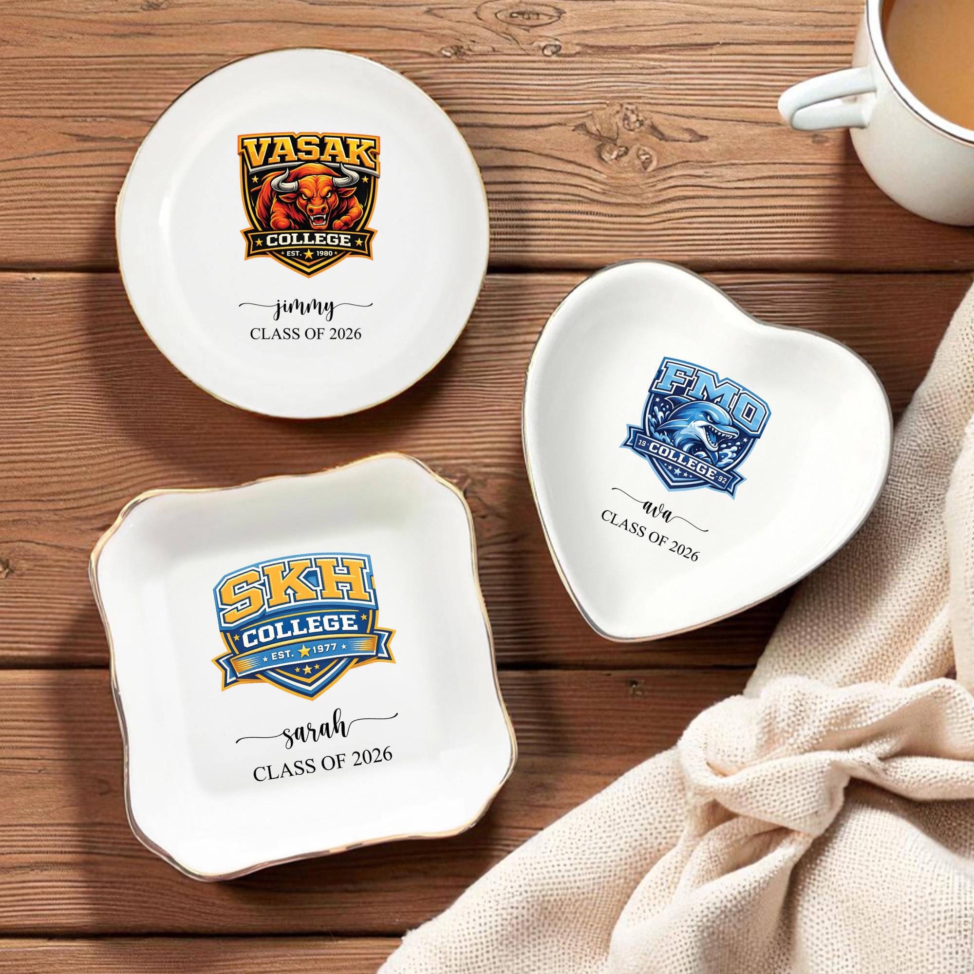 Custom Graduation Ring Dish Plate, Class of 2026 Graduation Gift for ...